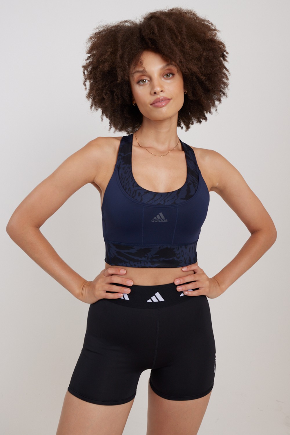 adidas Performance Running Print Bra Legend Ink | Stylerunner