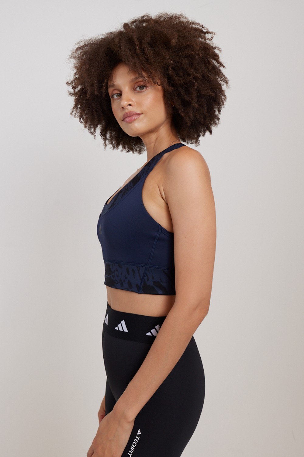 adidas Performance Running Print Bra Legend Ink | Stylerunner