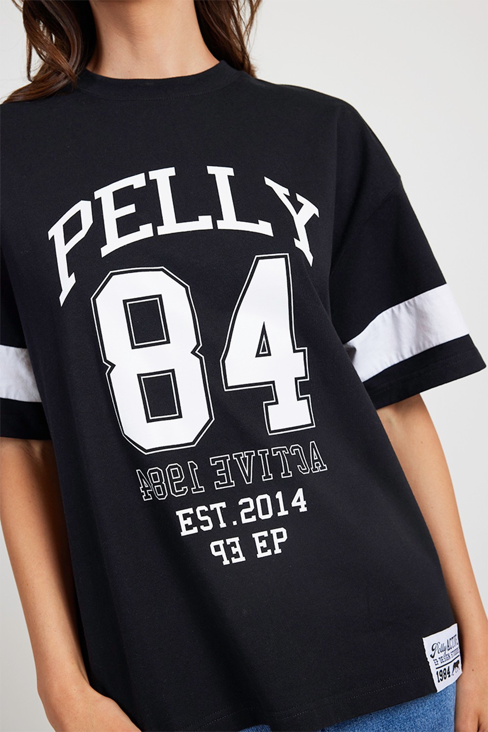 Ena Pelly Athleisure Oversized Tee Black | Stylerunner