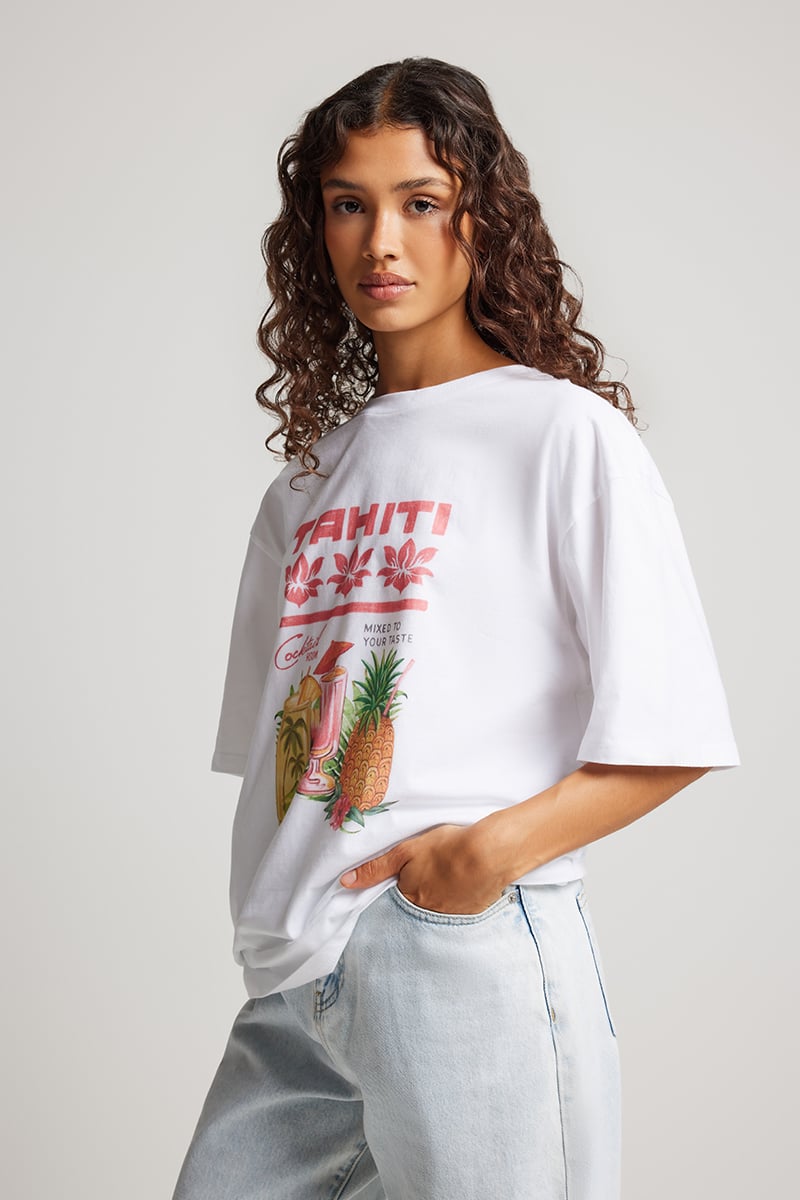 Sea Street Tahiti T-Shirt White | Stylerunner