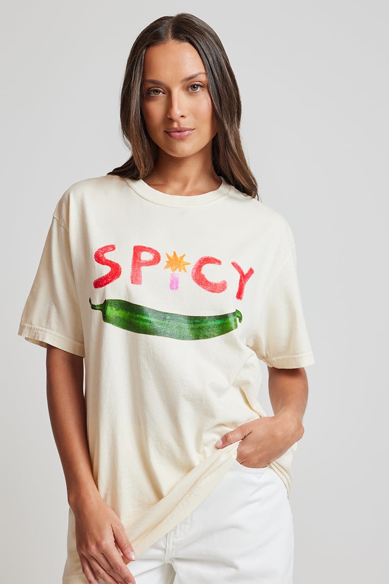 Maku The Label Spicy Tee Ivory | Stylerunner