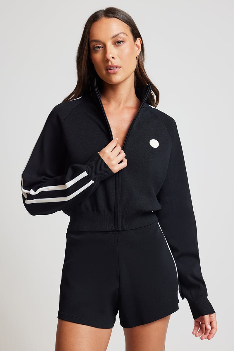 P.E Nation Retreat Knit Jacket Black | Stylerunner