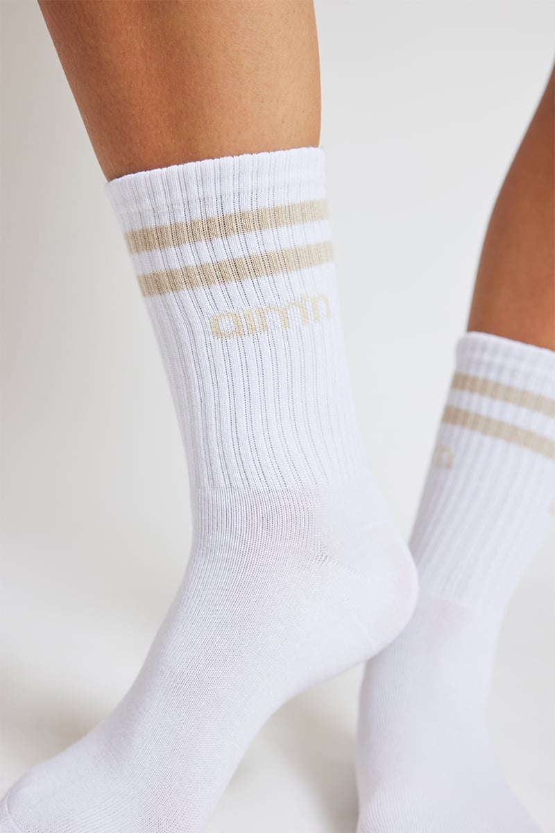 AIMN Logo Sock 3pk Cotton Candy | Stylerunner