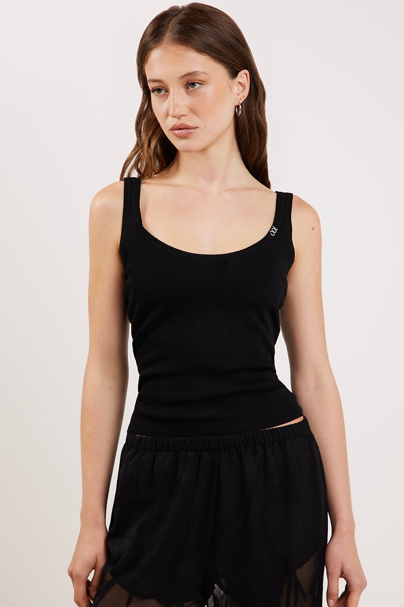 ODE Sydney Knit Tank Onyx | Stylerunner