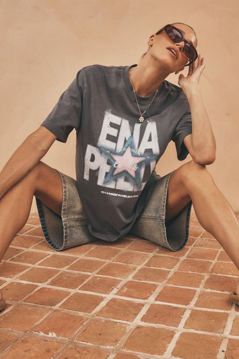 Ena Pelly EP x EP Aurora Tee Washed Grey | Stylerunner