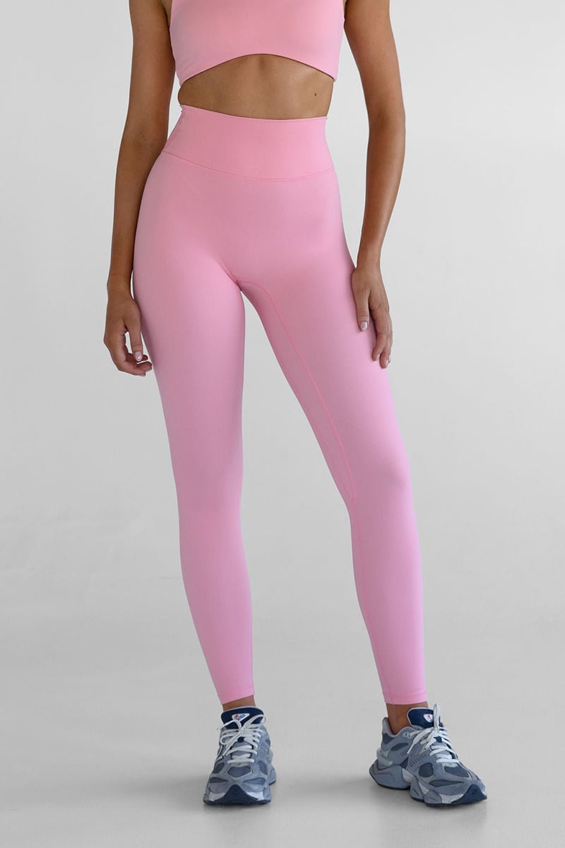Leelo Active Classic Full Length Leggings Peony | Stylerunner