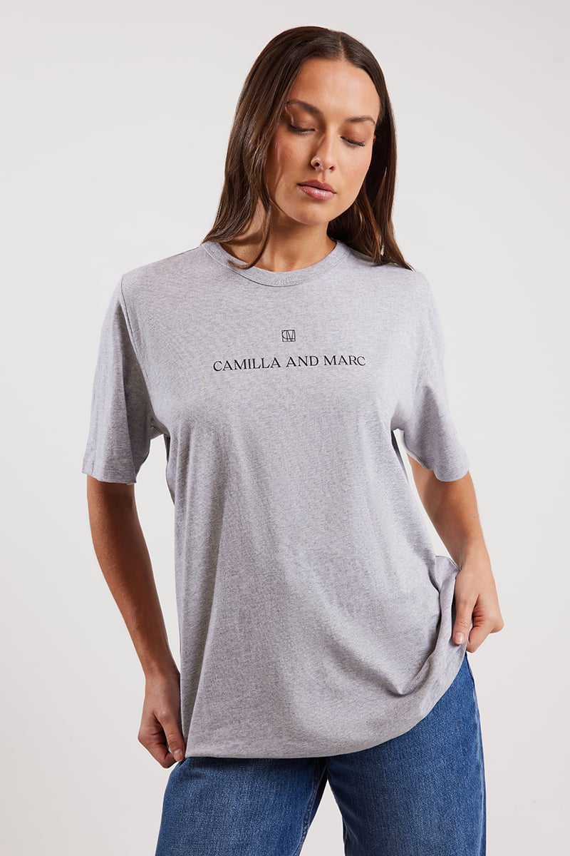 Camilla and Marc Grayson Tee Grey Marl | Stylerunner