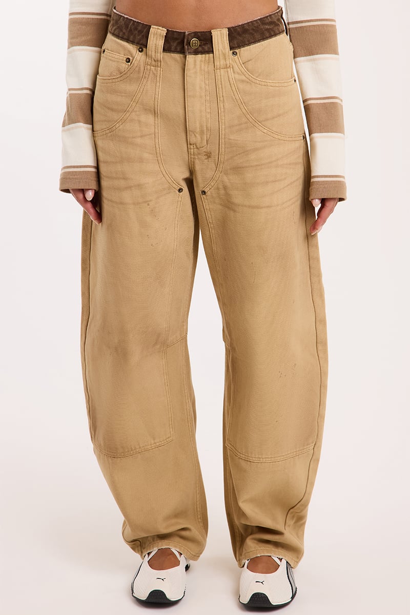 Ksubi Barrel Jean Carpenter Jean Tan | Stylerunner