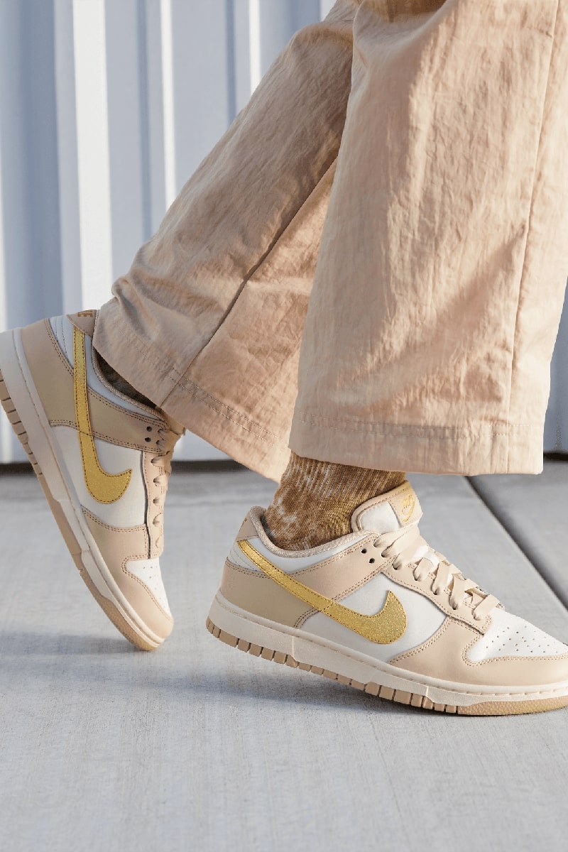 Nike Dunk Low ESS Phantom/Metallic Gold-Sanddrift-Sail | Stylerunner