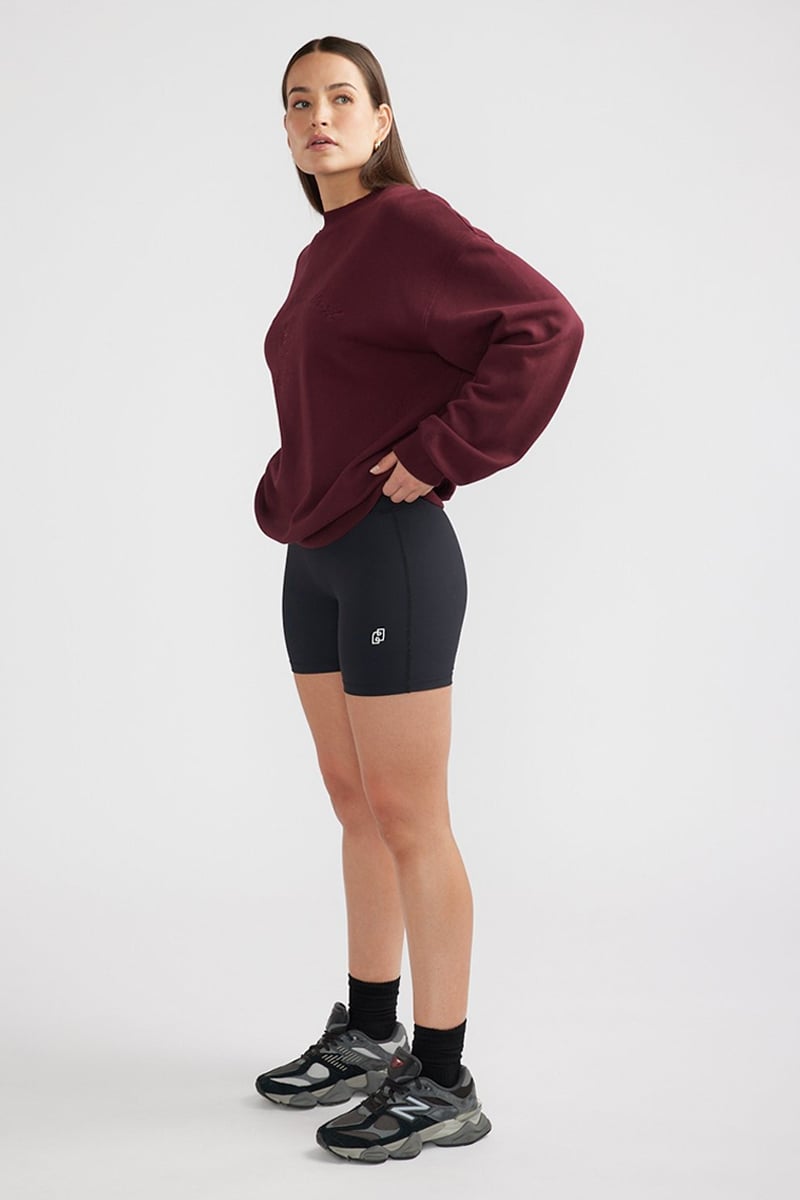 Ena Pelly Classic Sport Sweater Cherry Cola | Stylerunner