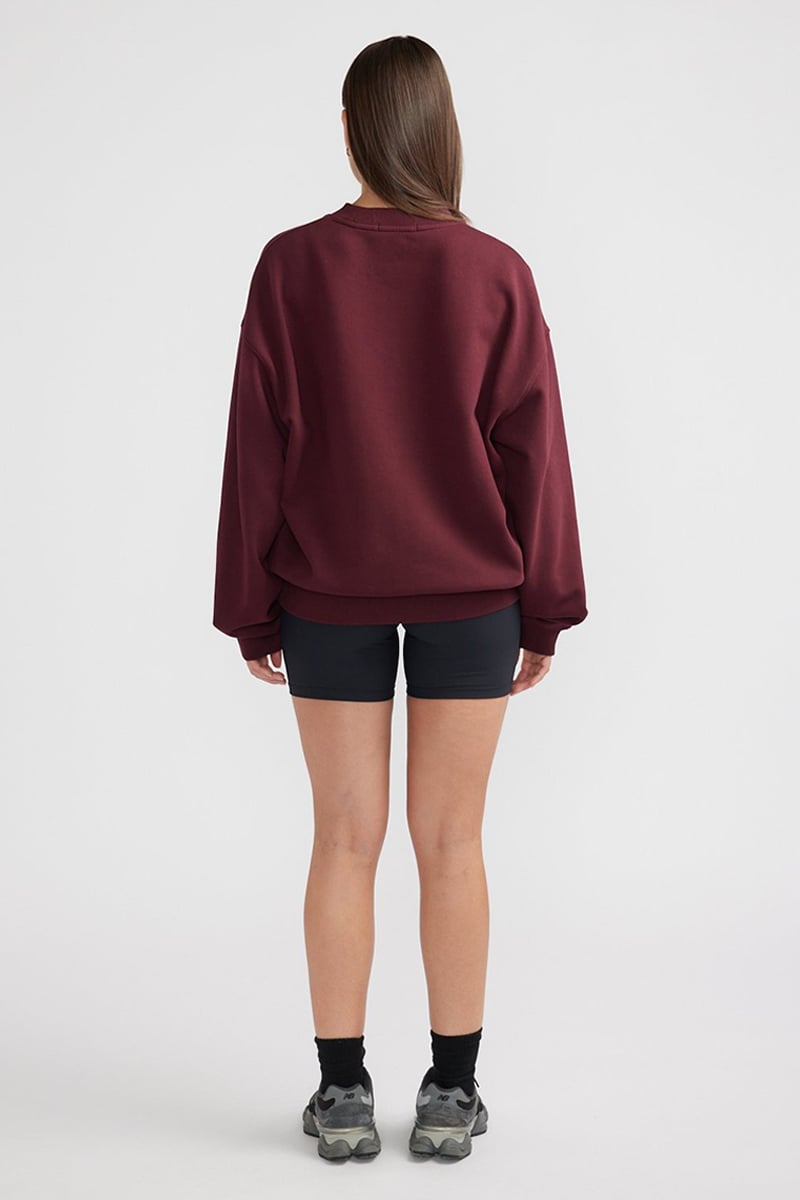 Ena Pelly Classic Sport Sweater Cherry Cola | Stylerunner