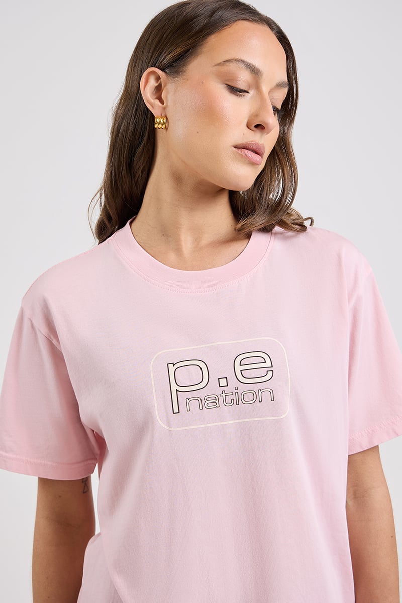 P.E Nation Flux Tee Chalk Pink | Stylerunner