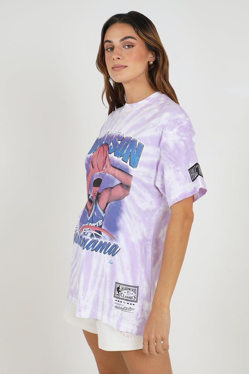 Mitchell & Ness Larry Johnson Hall Of Fame Tye Dye Tee Purple | Stylerunner
