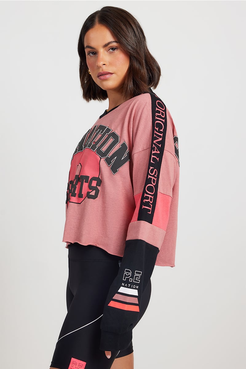 P.E Nation Verbena Long Sleeve Tee Canyon Rose | Stylerunner