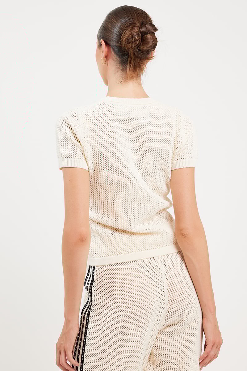 adidas Originals Crochet Tee Wonder White | Stylerunner