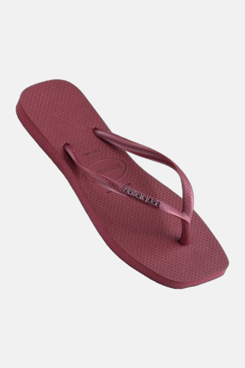 Havaianas Slim Square Logo Metallic Metallic Amaranth | Stylerunner