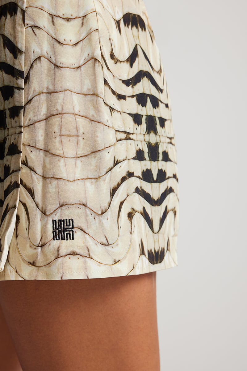 Muma World Croc Wrap Mini Skirt Crocodile | Stylerunner
