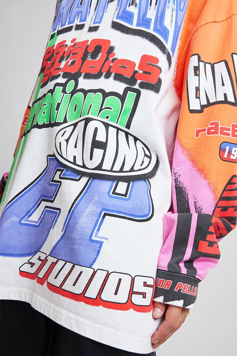 Ena Pelly EP x Elle Ferguson 2.0 KLF Moto Tee Dress Multi | Stylerunner