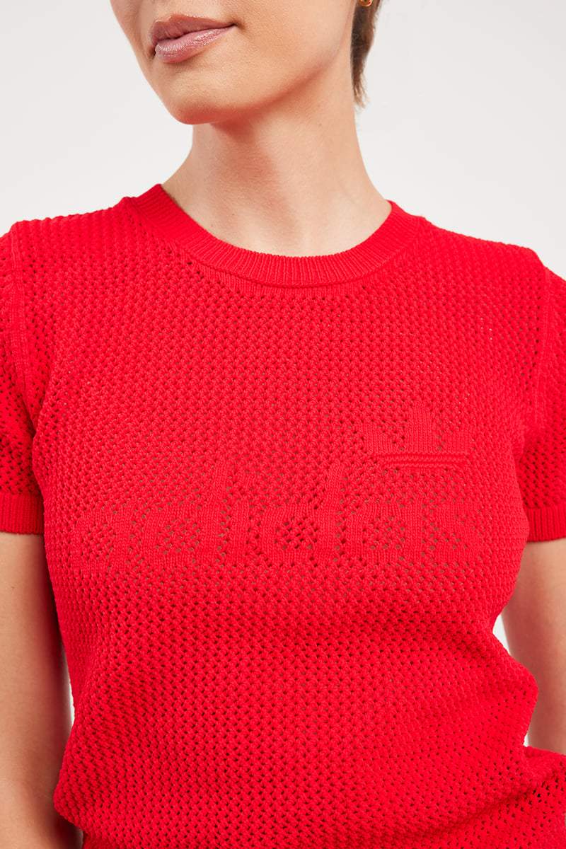 adidas Originals Crochet Tee Better Scarlet | Stylerunner