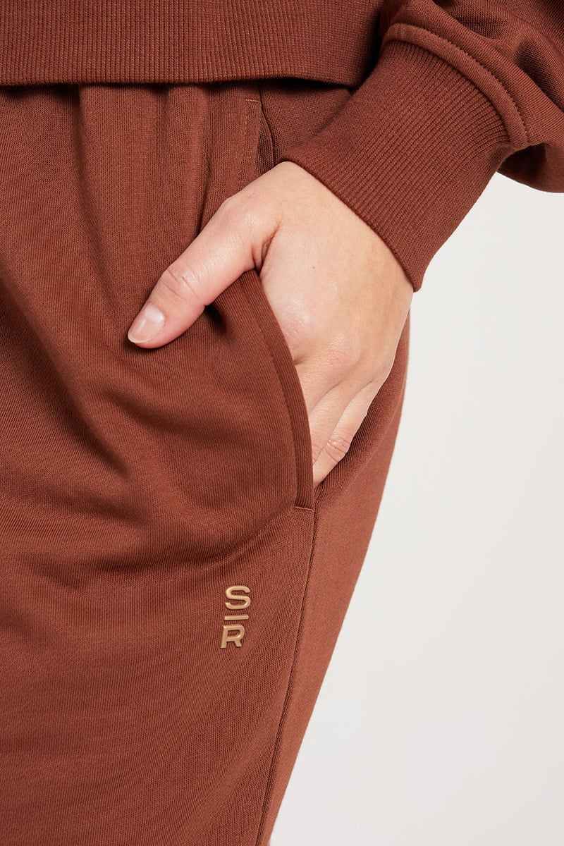 Stylerunner Resolve Wide Leg Jogger Chocolate Martini | Stylerunner