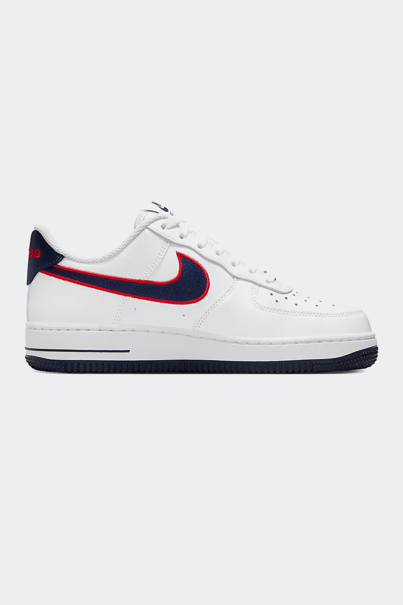 Nike Air Force 1 '07 White/Obsidian-University Red-Wolf Grey | Stylerunner