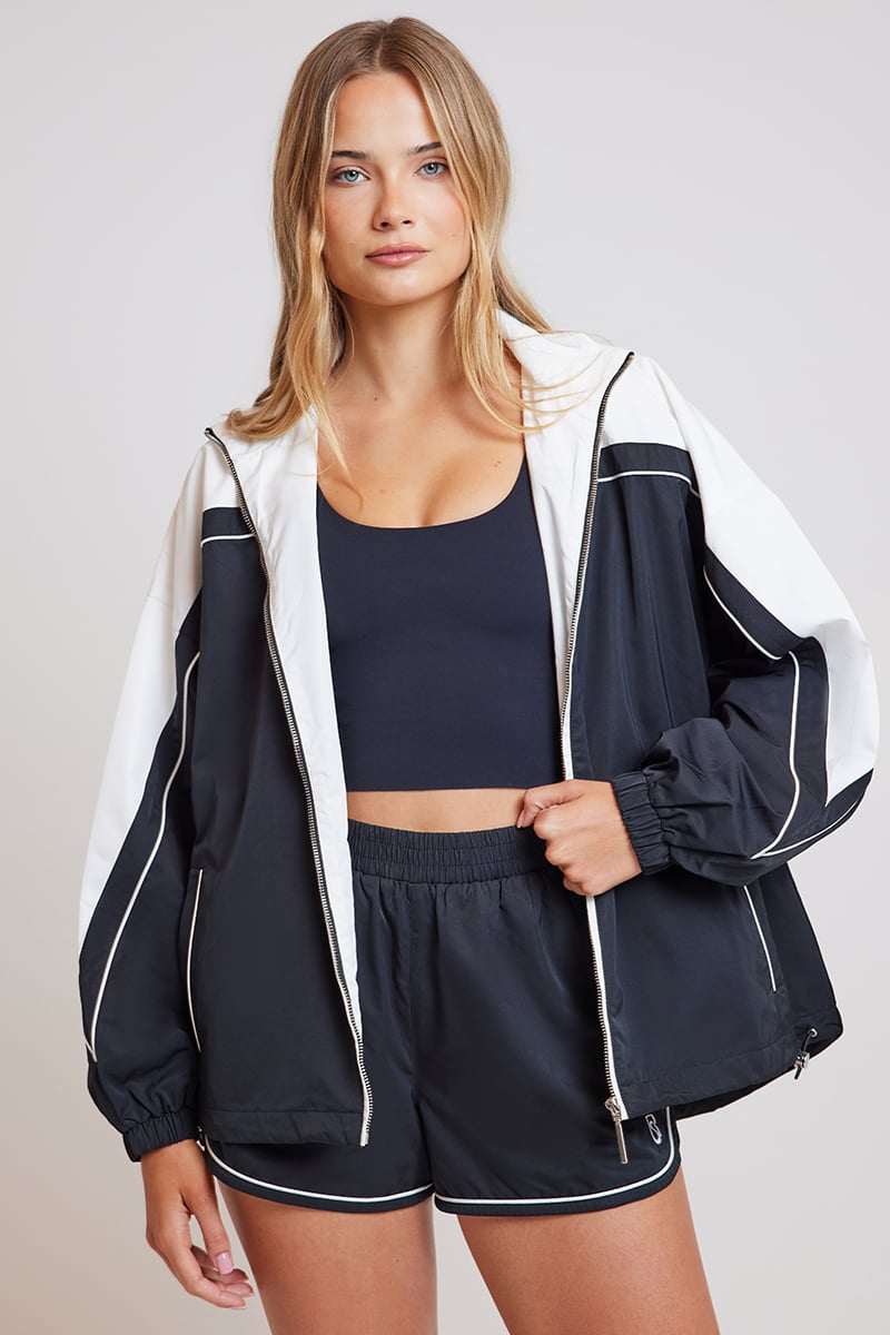 Stylerunner Oasis Windbreaker Onyx/Marshmallow | Stylerunner