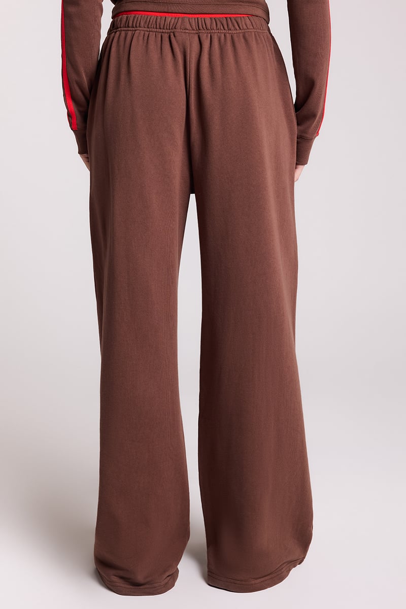 Stylerunner MK x SR Flynn Wide Leg Trackpant Hazelnut | Stylerunner
