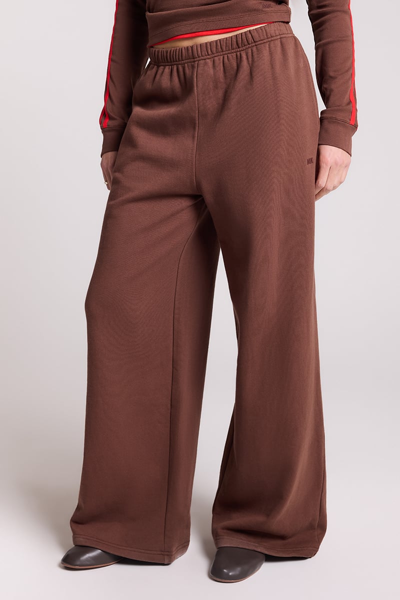 Stylerunner MK x SR Flynn Wide Leg Trackpant Hazelnut | Stylerunner