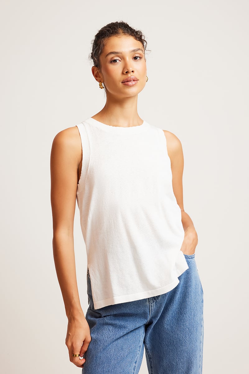 ODE Line Tank White | Stylerunner