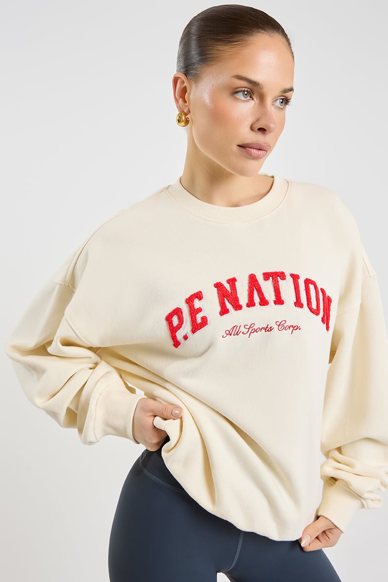 P.E Nation Heritage Sweat White | Stylerunner