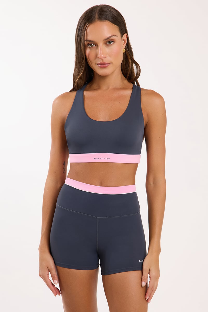 P.E Nation Lumify Sports Bra Marine Blue | Stylerunner