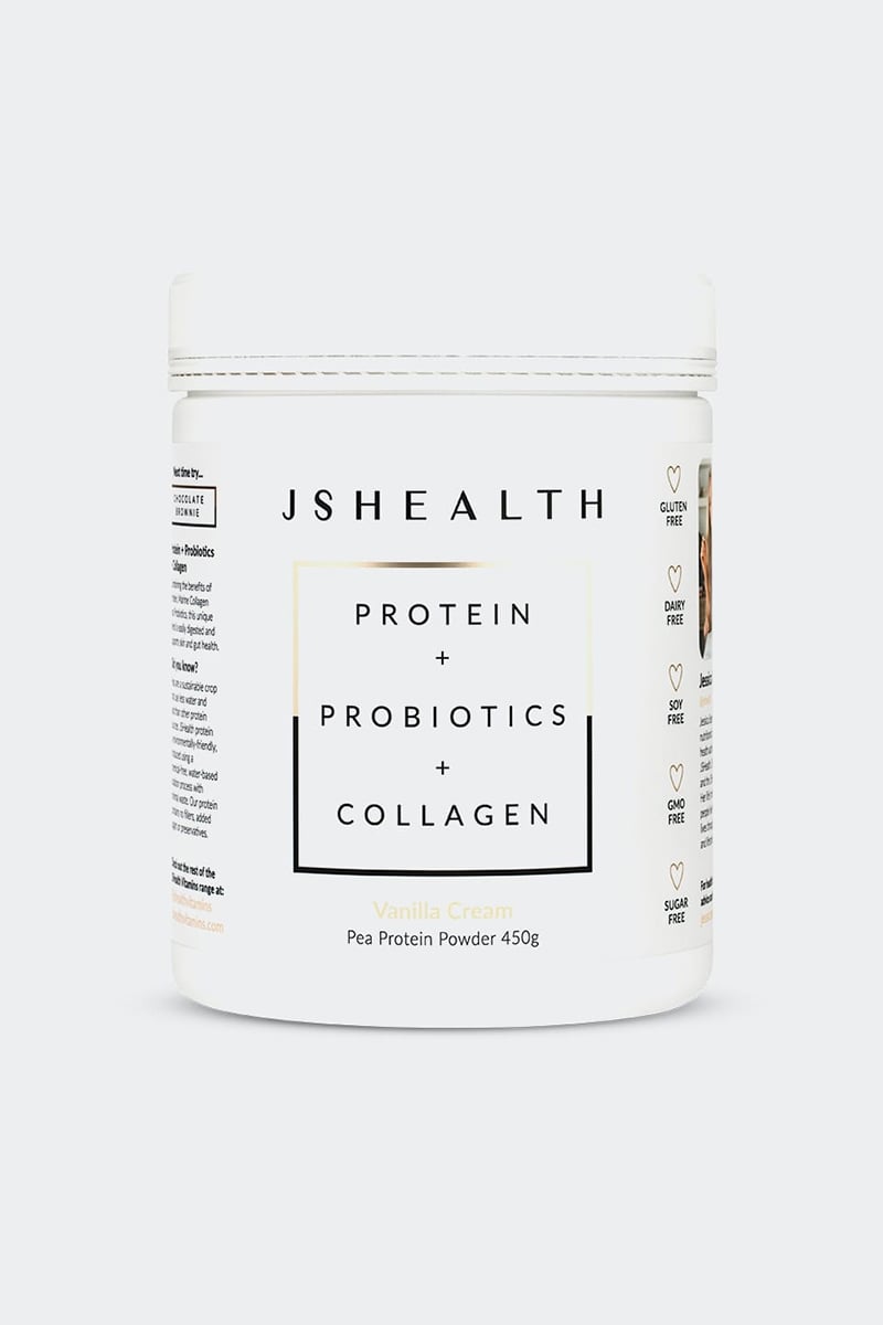 JS Health Protein + Probiotics + Collagen Powder No Colour | Stylerunner