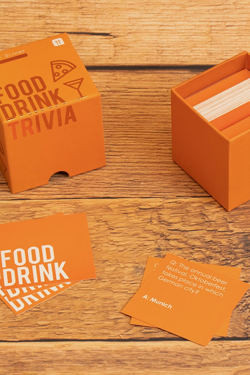 Talking Tables Food Trivia Table Game No Colour | Stylerunner