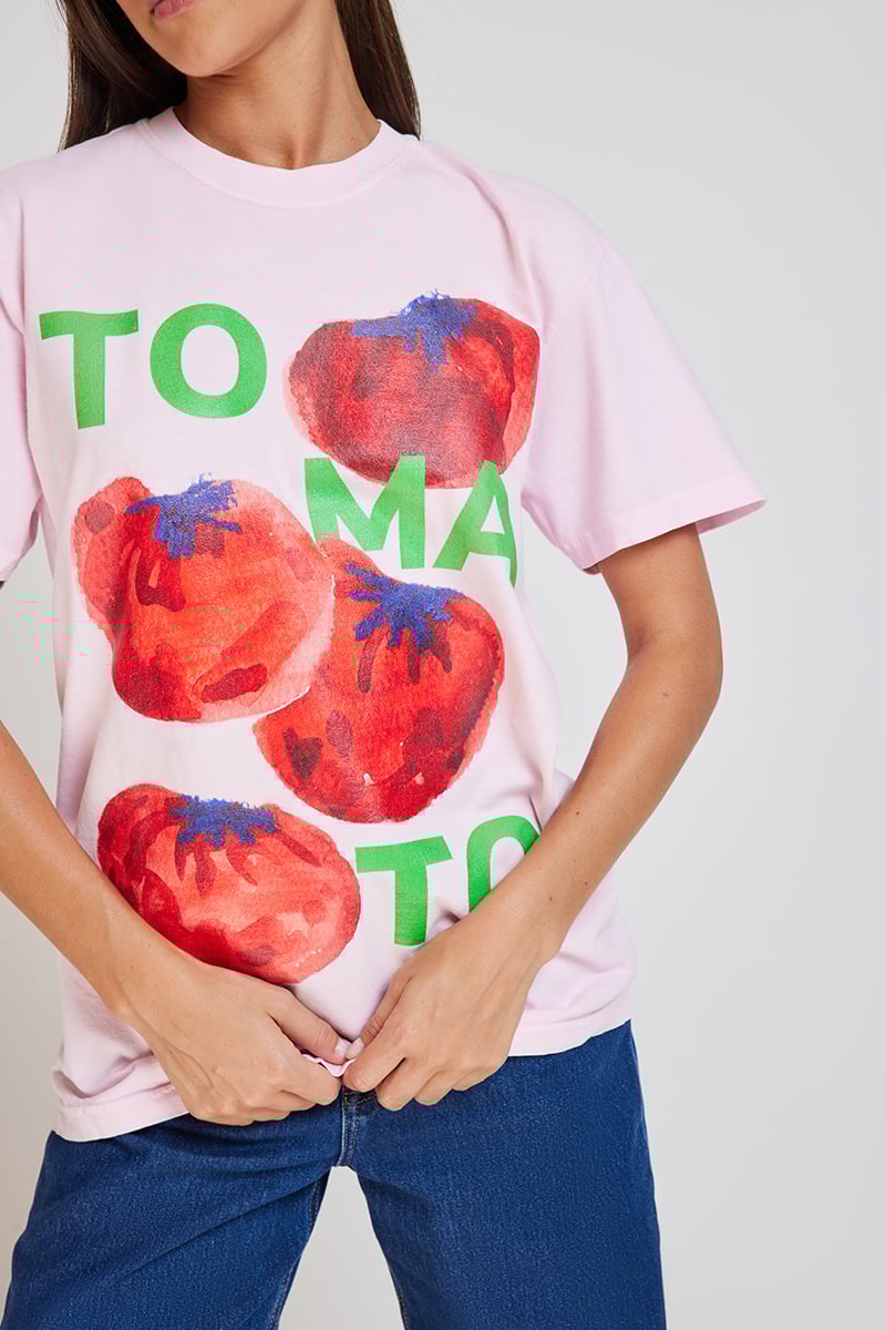Maku The Label Tomato Tee Pink | Stylerunner