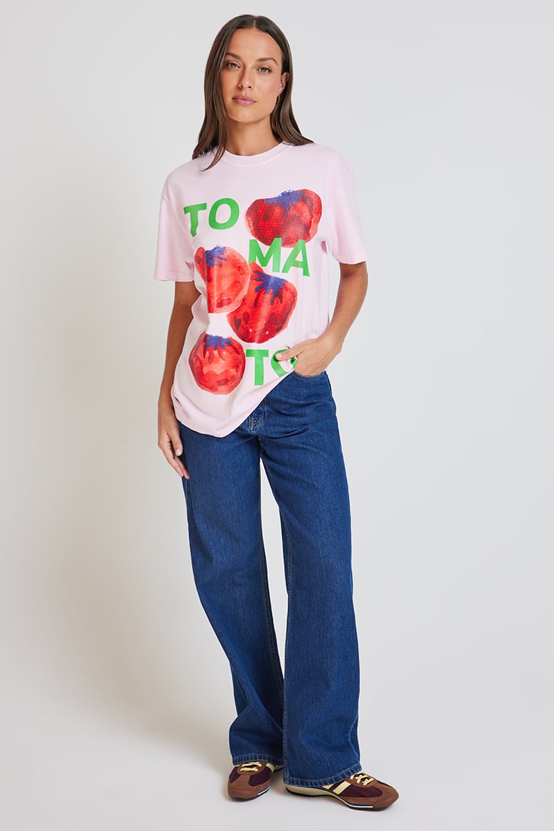 Maku The Label Tomato Tee Pink | Stylerunner