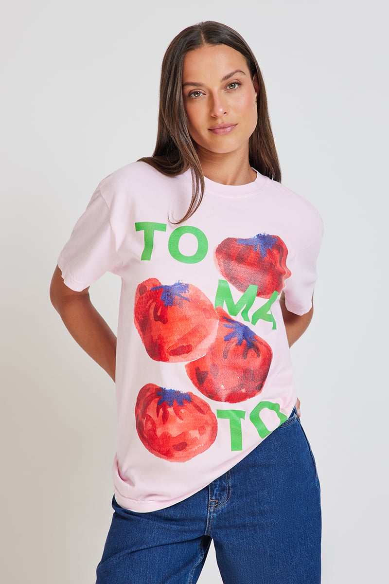 Maku The Label Tomato Tee Pink | Stylerunner
