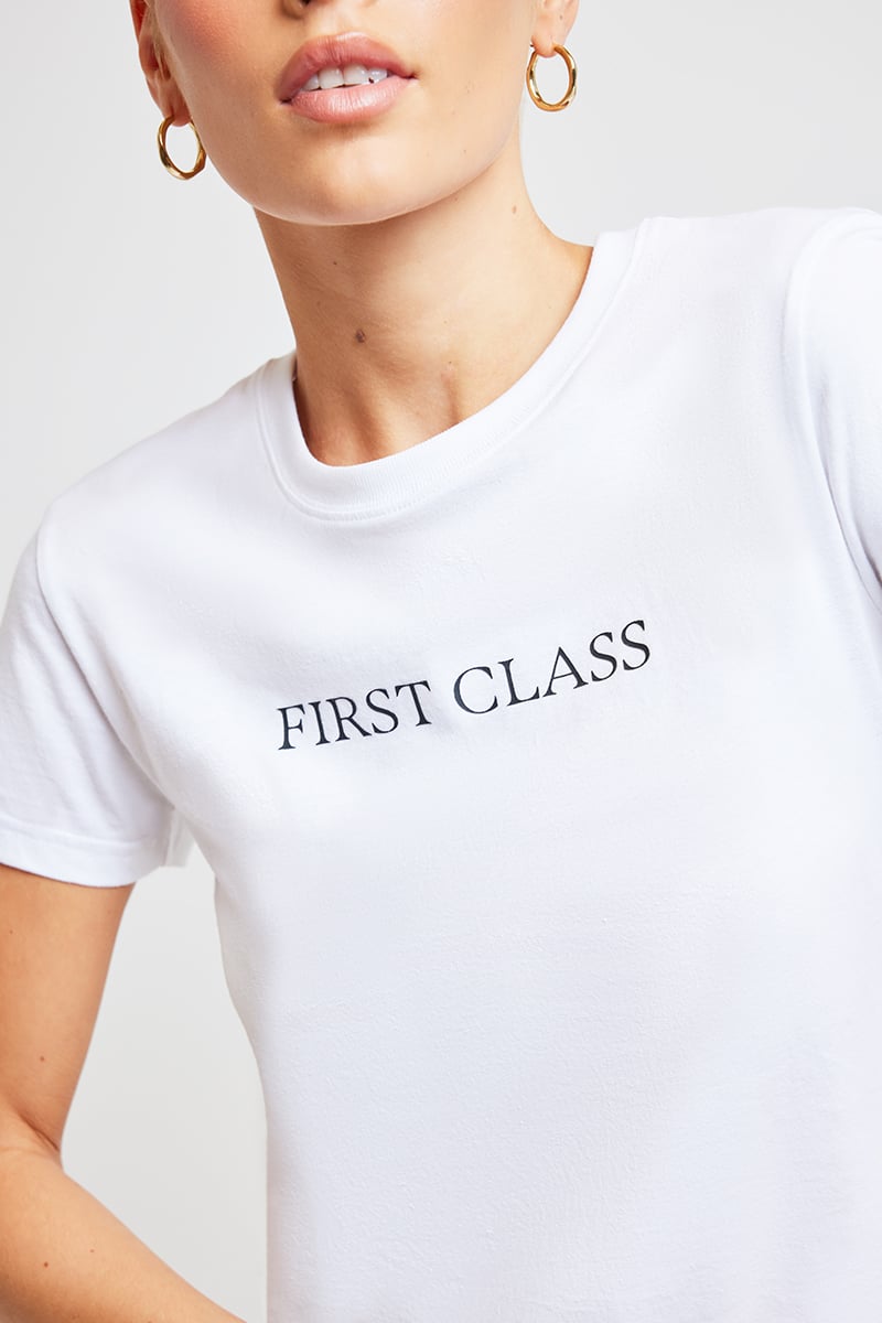 Stylerunner First Class Tee Bright White | Stylerunner