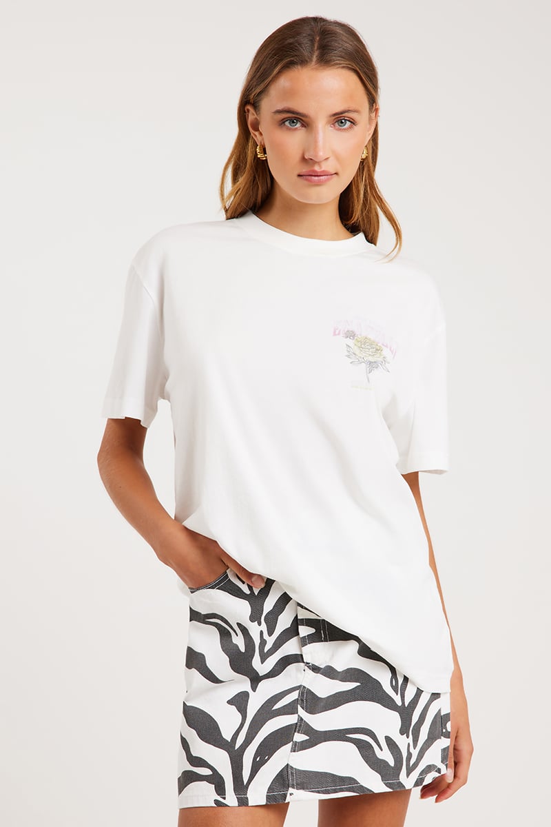 Ena Pelly Ep Rose Tee Vintage White | Stylerunner