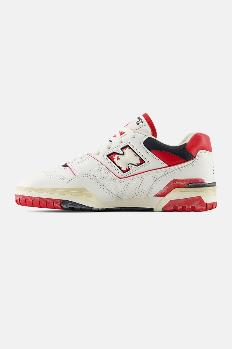 New Balance 550 Wht/Red/Grey | Stylerunner