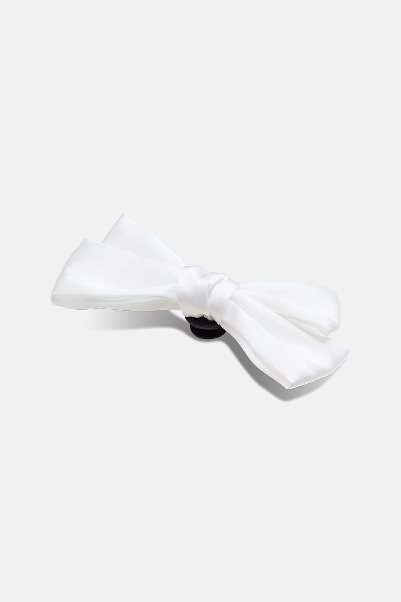Crocs Acc Oversized Bow Jibbitz Oversized Regal White Bow | Stylerunner