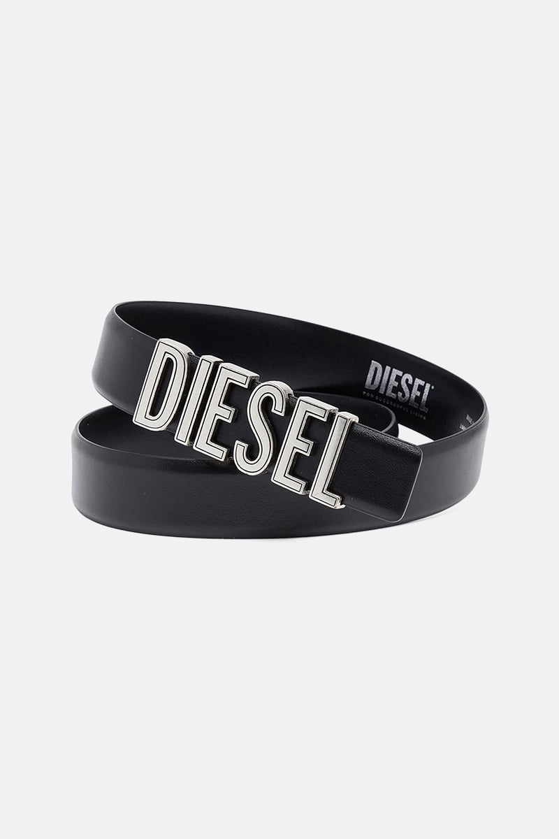 Diesel Diesel Rivets Belt Medium Black | Stylerunner