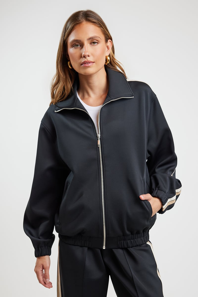 Stylerunner Lorah Bomber Jacket Onyx | Stylerunner