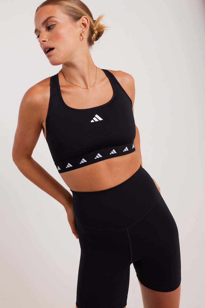 adidas Performance PowerReact Techfit Bra Black | Stylerunner