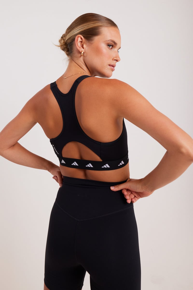 adidas Performance PowerReact Techfit Bra Black | Stylerunner