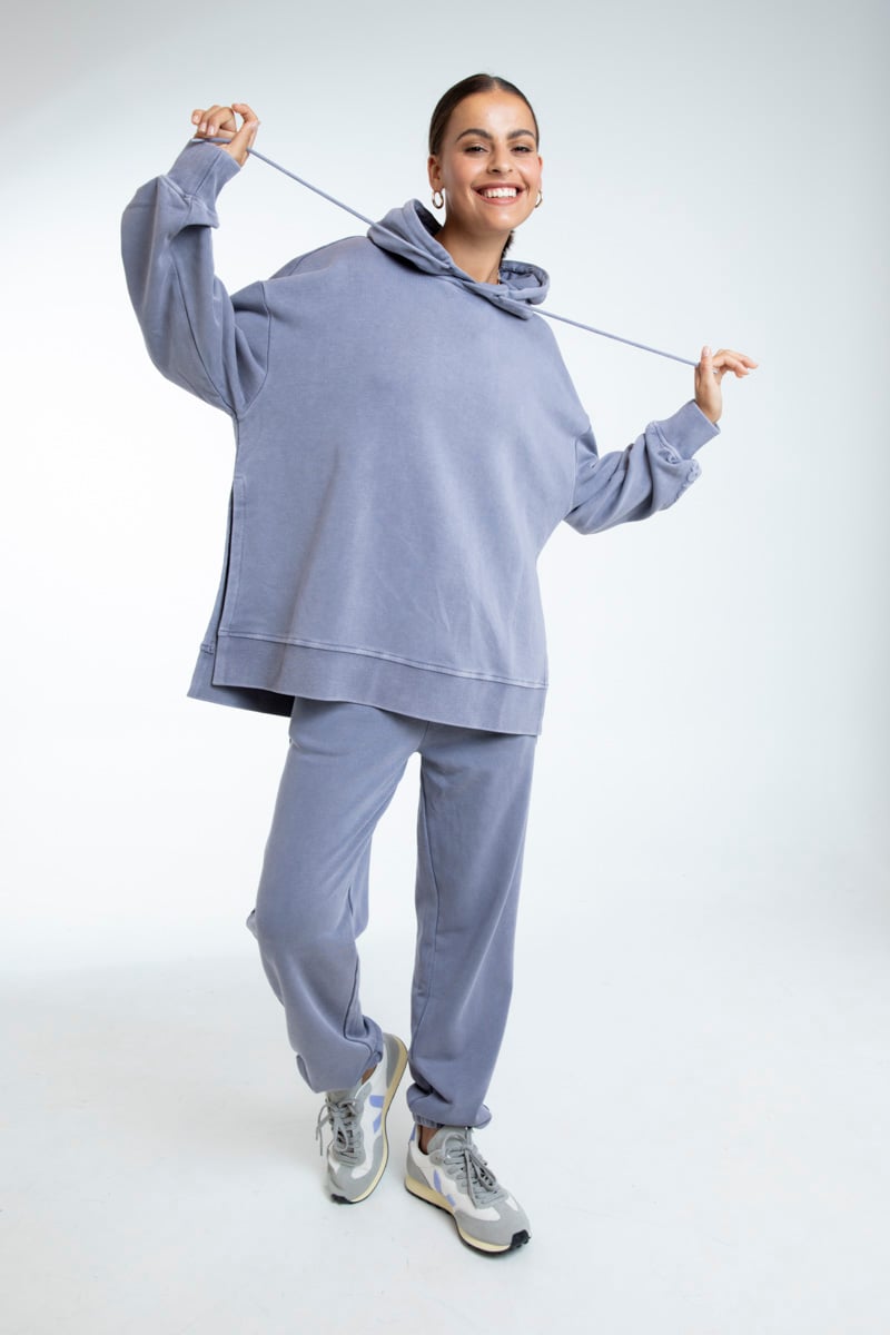 Stylerunner Honour Side Split Hoodie Ink | Stylerunner