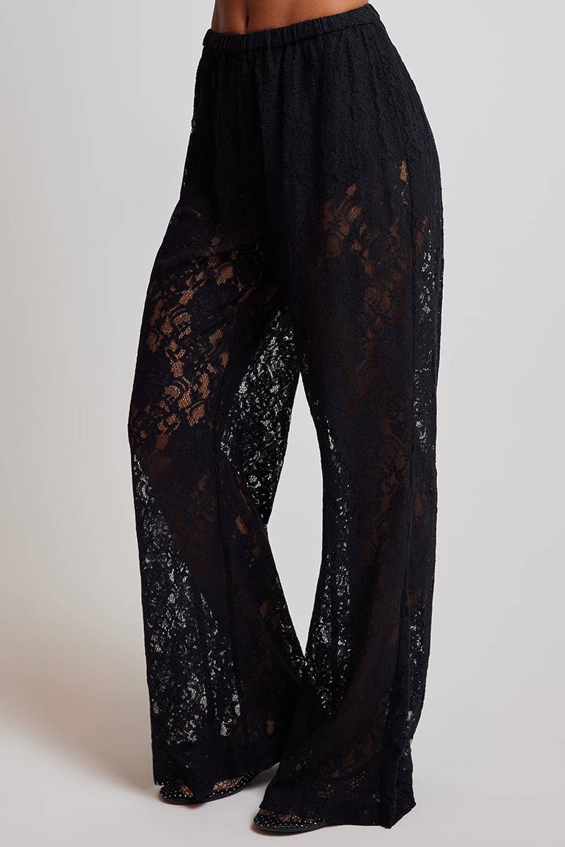 ODE Hadley Lace Pant Onyx | Stylerunner