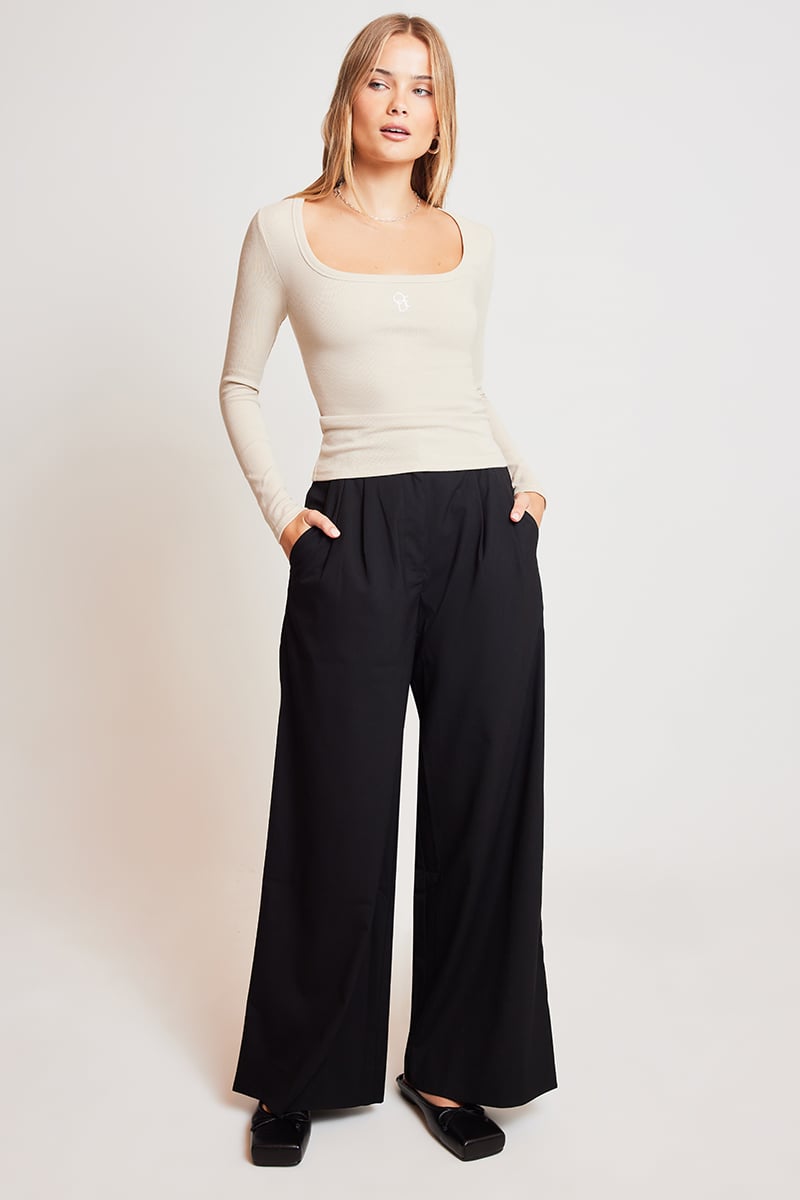 ODE Codi Long Sleeve Scoop Tee Peyote | Stylerunner