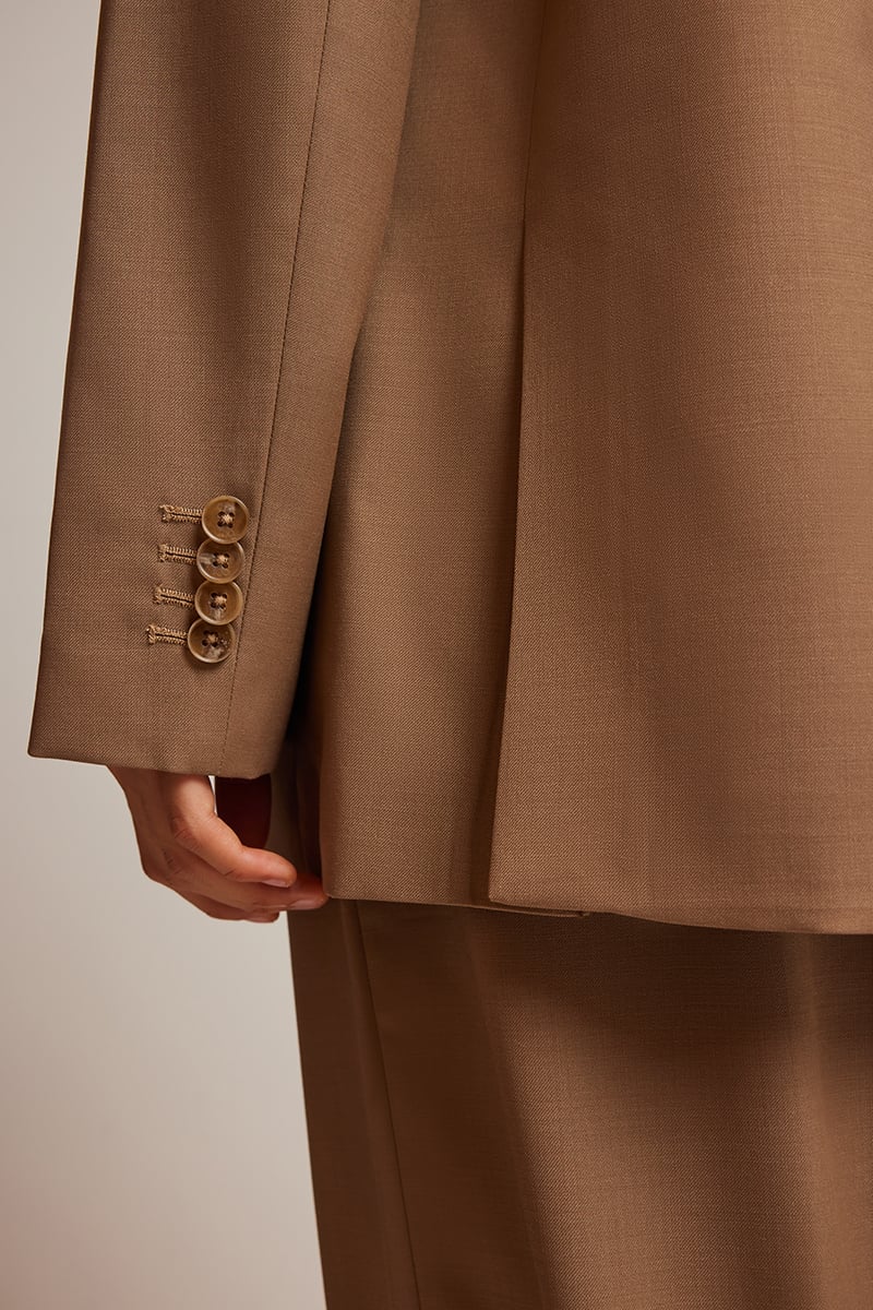 ODE Davey Structured Blazer Camel | Stylerunner