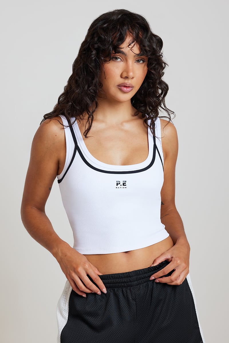 P.E Nation Forward Tank Optic White | Stylerunner