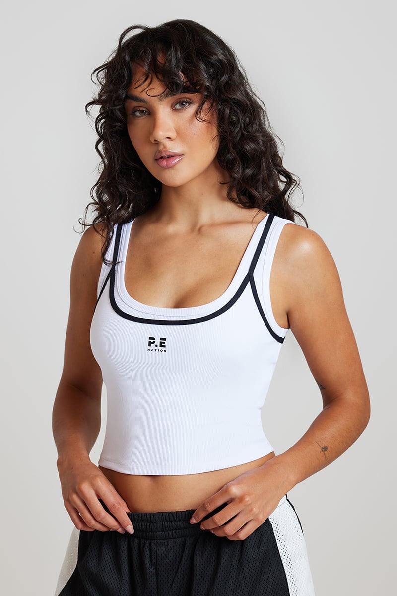 P.E Nation Forward Tank Optic White | Stylerunner
